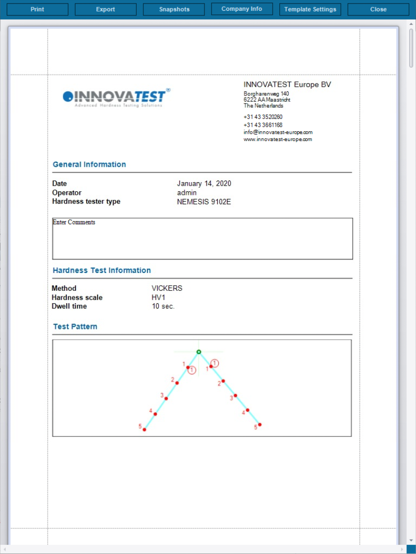Report Generator - INNOVATEST Europe BV